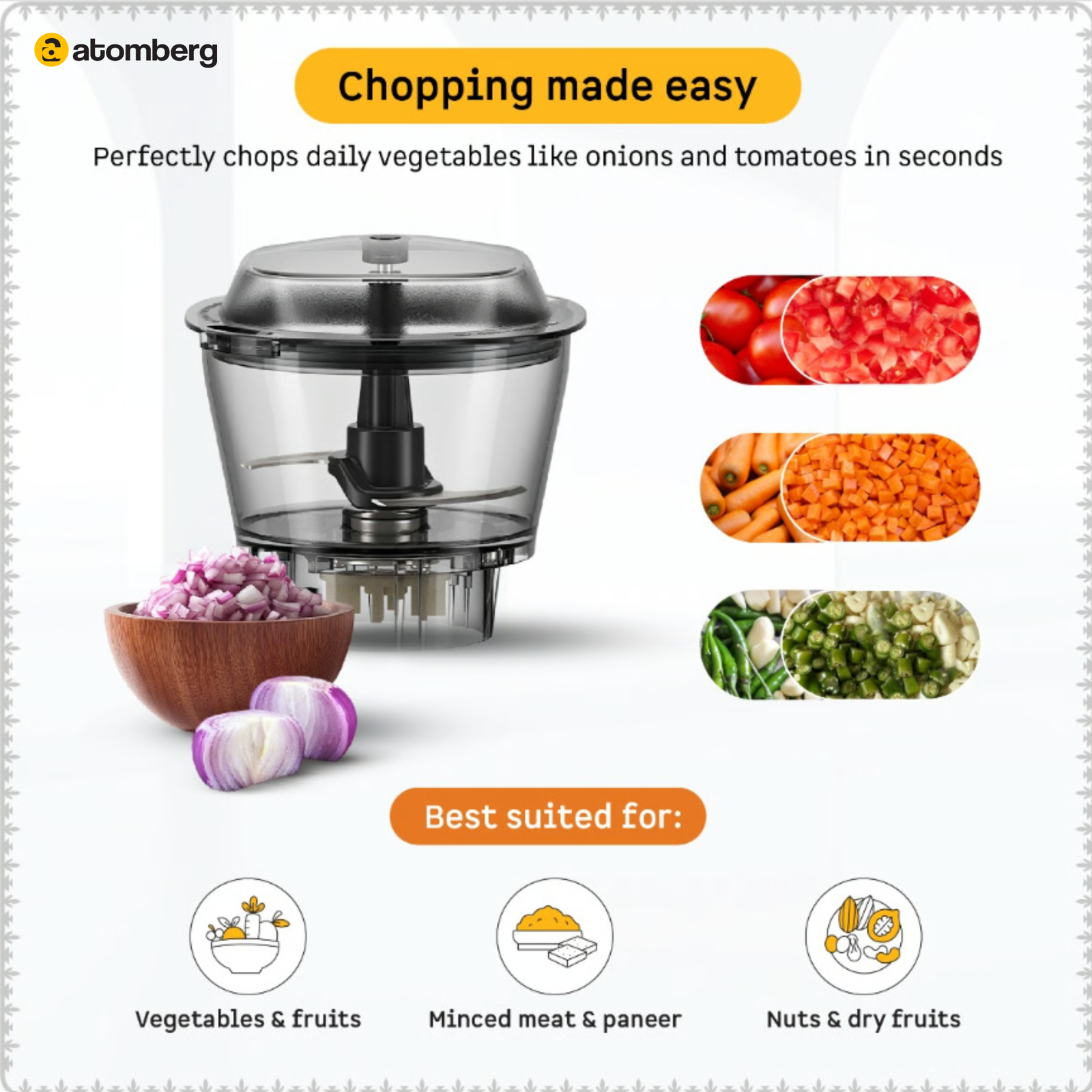 Atomberg Tavi Mixer – Only for USA and Canada – 110 Volt - Anil Atta ...